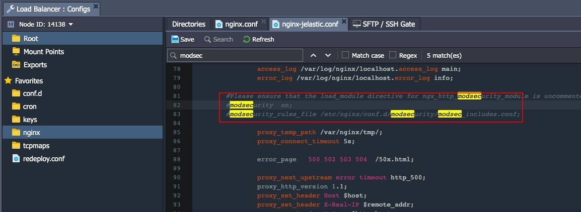 NGINX ModSecurity - คู่มือการใช้งาน Ruk-Com Cloud (PAAS)
