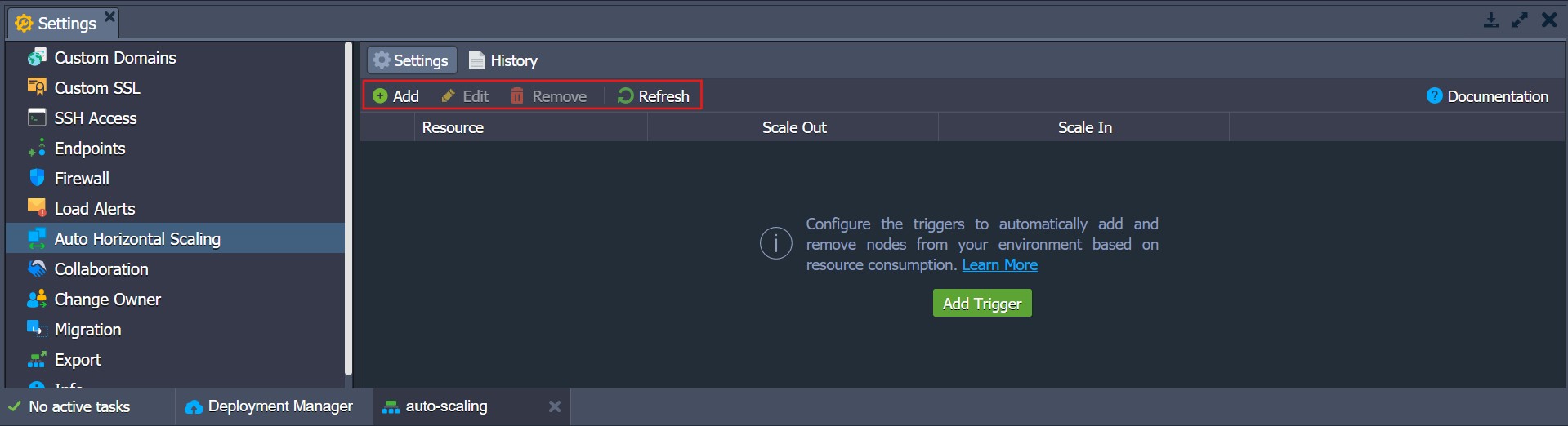 Automatic Horizontal Scaling - คู่มือการใช้งาน Ruk-Com Cloud (PAAS)