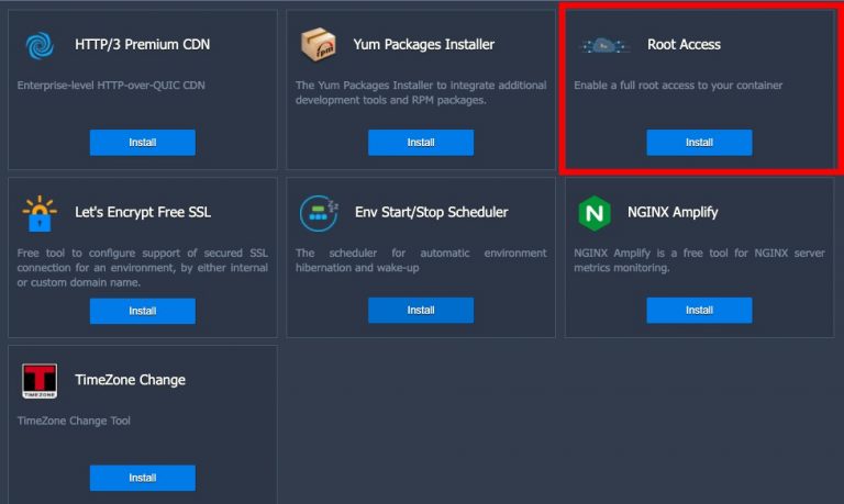 Root Access - คู่มือการใช้งาน Ruk-Com Cloud (PAAS)